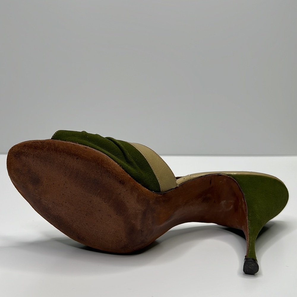 1950’s Vintage Spring-O-Lator High Heel Mules Ferncra… - Gem